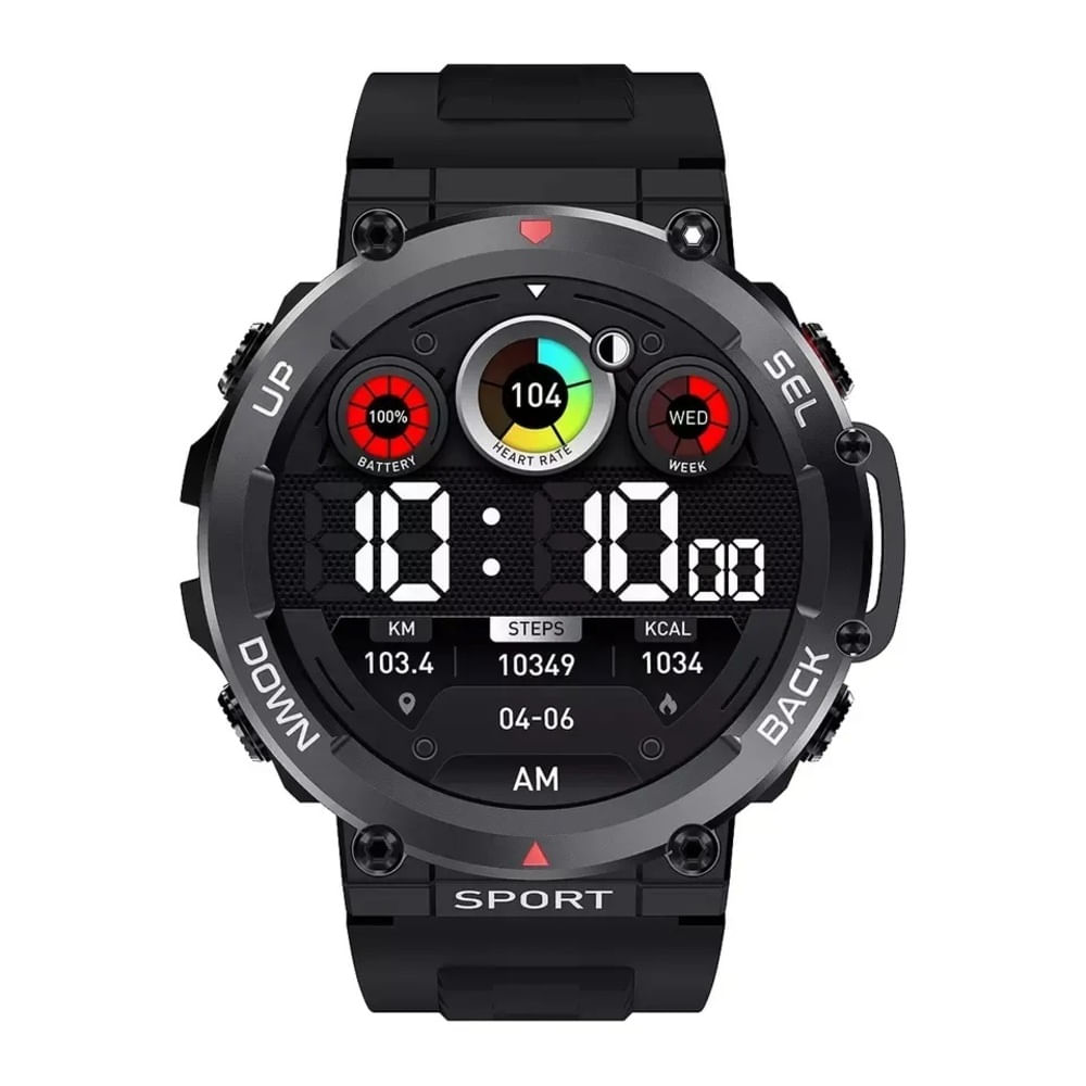 Smartwatch LF33 Acuatico NFC Negro - Promart