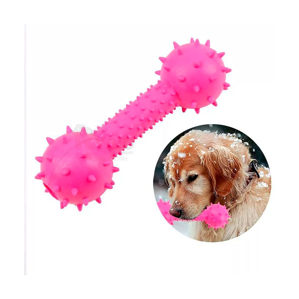 Rasca Encías de Goma Para Perro Rosado - Promart