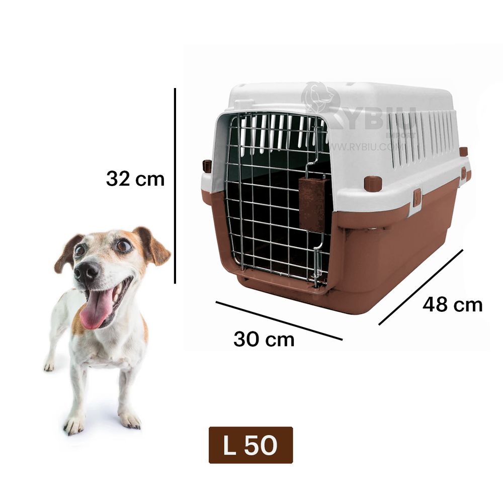 Kennel Perrera de Perro L50Marron | Promart.pe - Promart