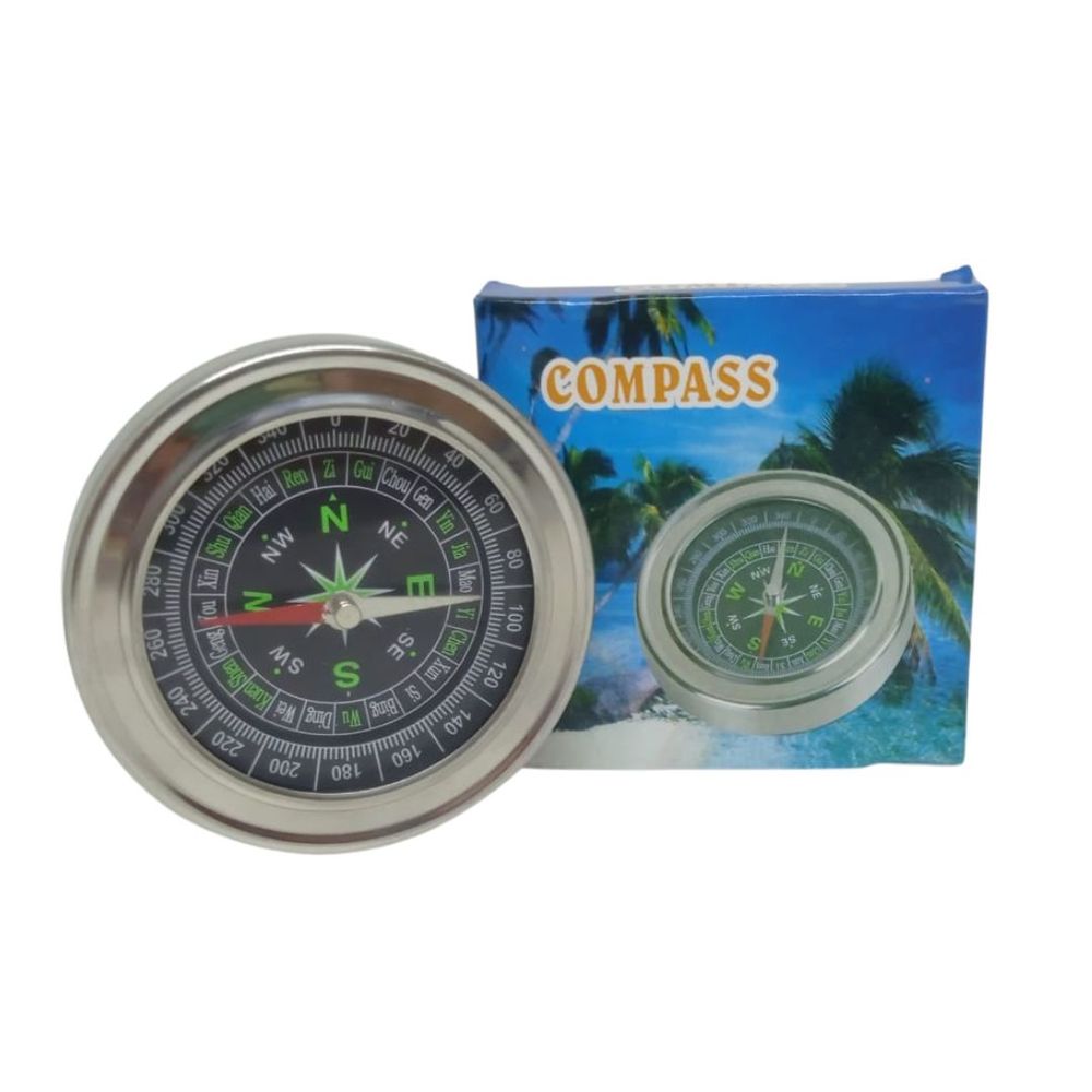 Brújula Compass Acero Inoxidable Militar Camping - Promart