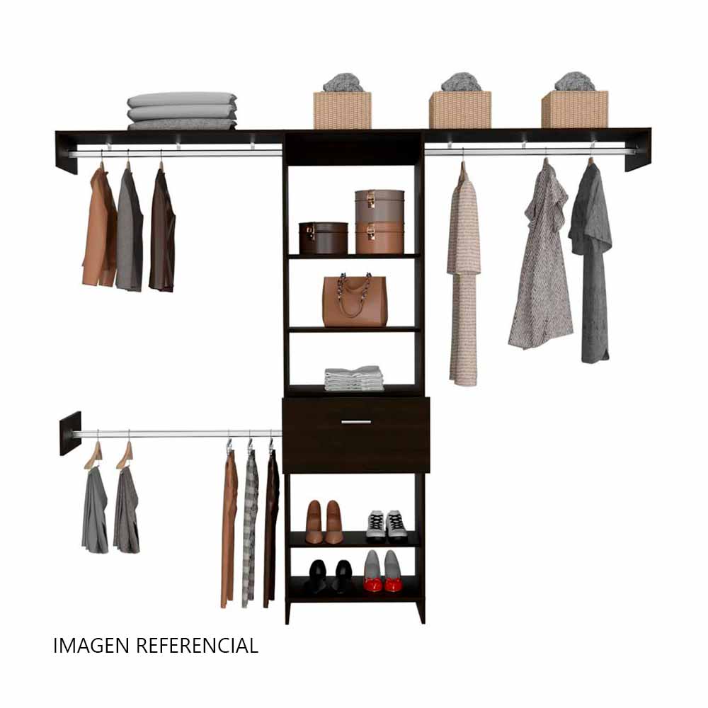 Ropero Manchester 250 Negro Amaderado - Promart