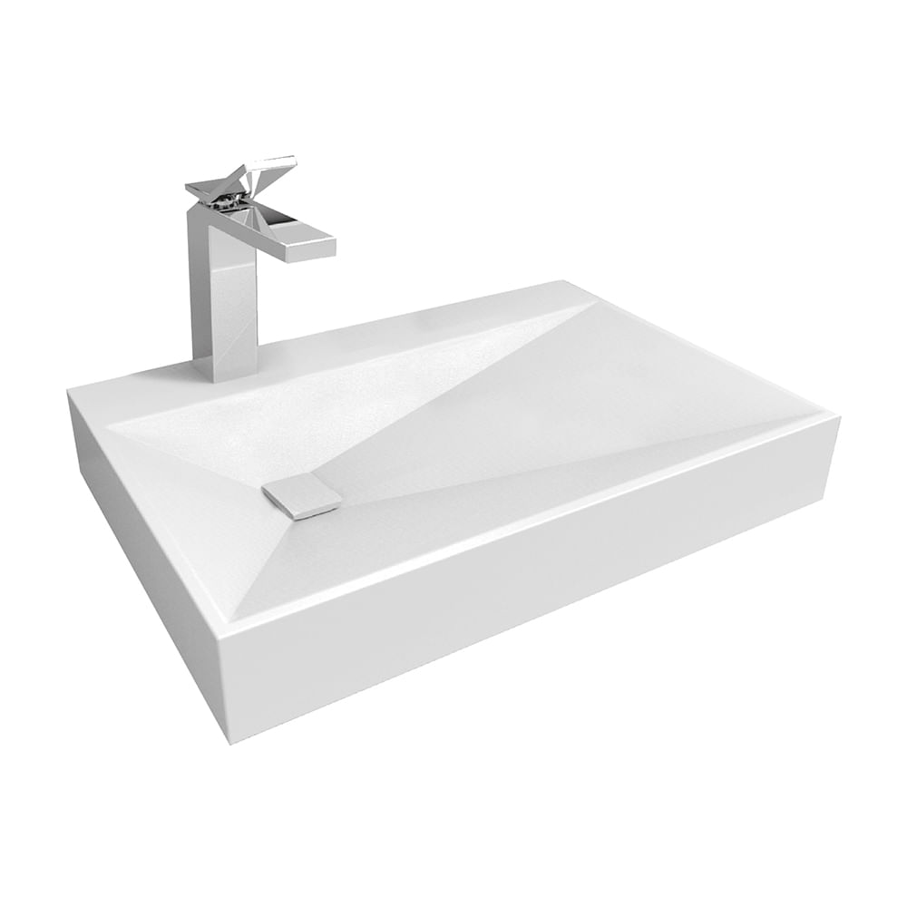 Ovalin Rectangular Urrea Izquierdo 55.2cm Blanco - Promart