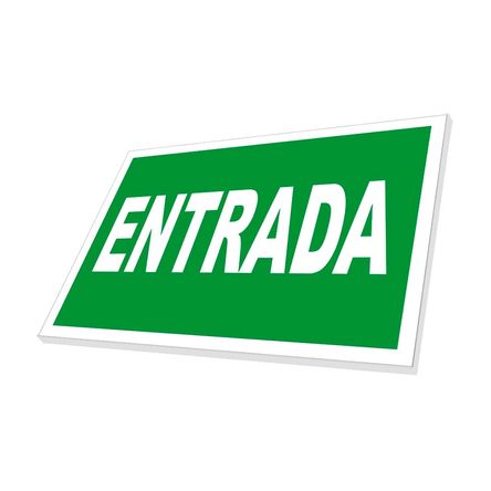 Señal de Entrada con Base 20x30cm - Promart