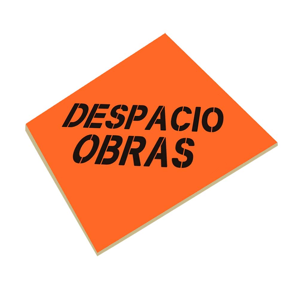Cartel Despacio Obras 60x60cm - Promart