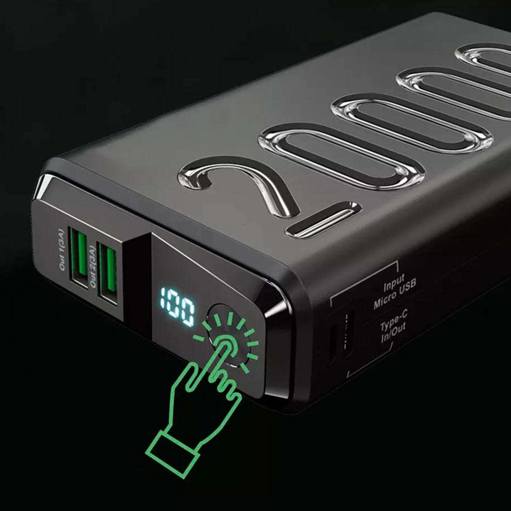 Batería + cargador Miccell Powerbank 10 000 Mah - Promart