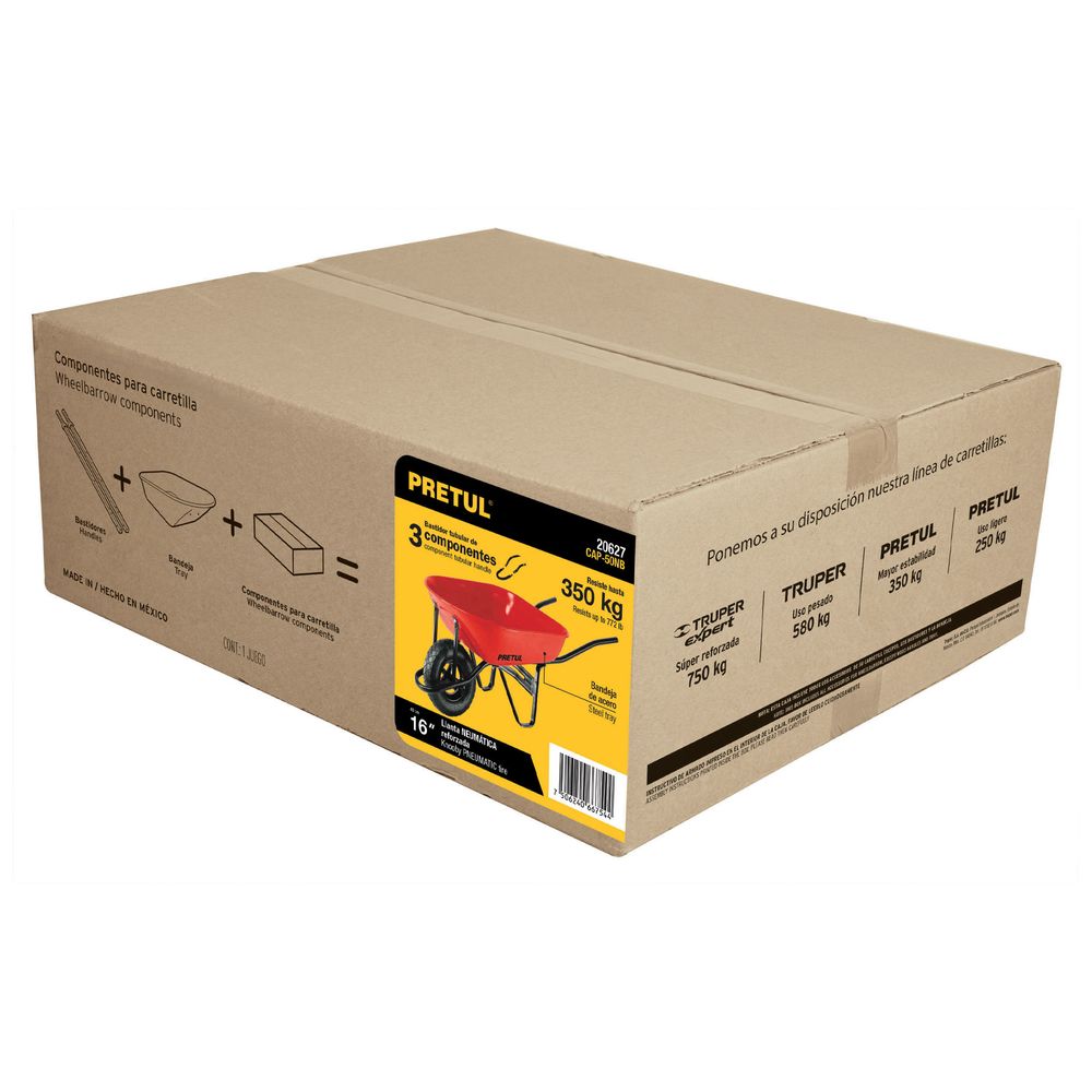 Carretilla Buggy 80 Litros 5.5 Ft3 350 Kg Pretul 20627 - Promart