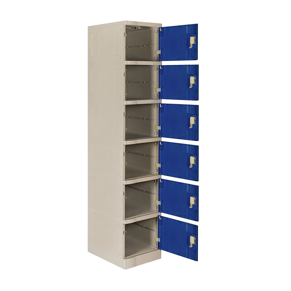 Locker Abs Lp106 Llave doble pin Azul - Promart