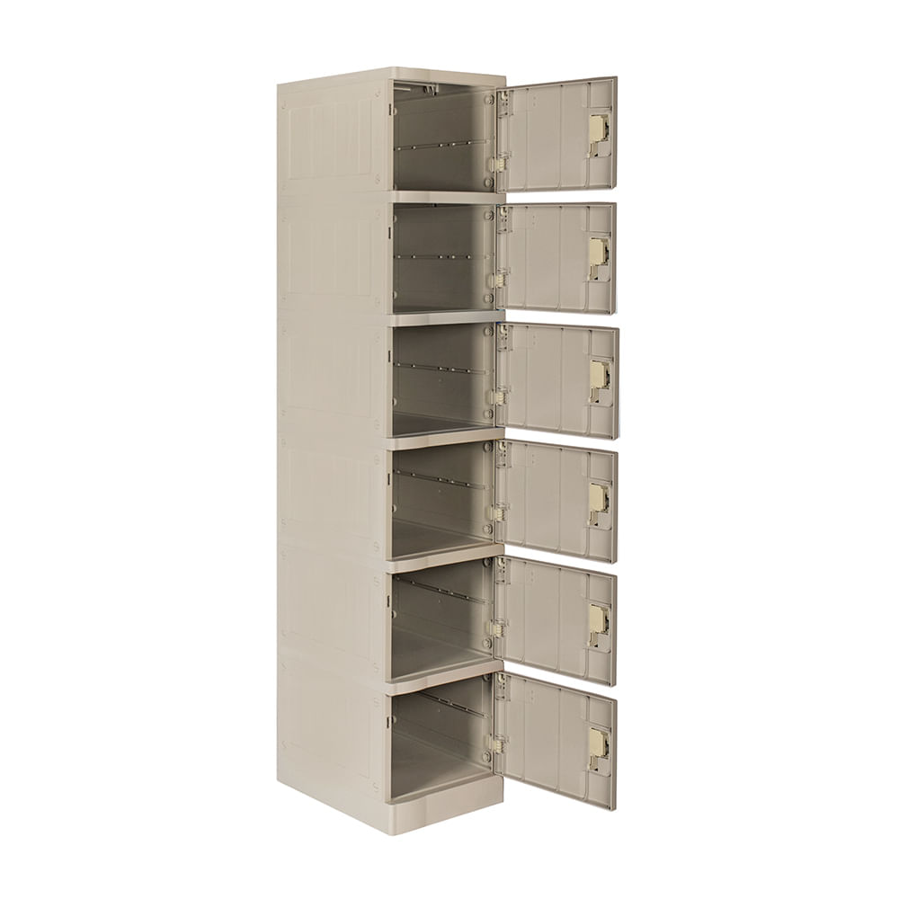 Locker Abs Lp106 Llave doble pin Gris - Promart