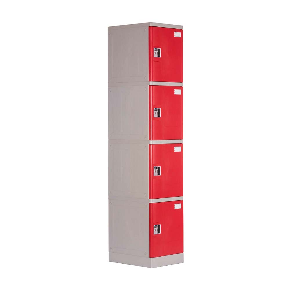 Locker Abs Lp104 Llave doble pin Rojo - Promart
