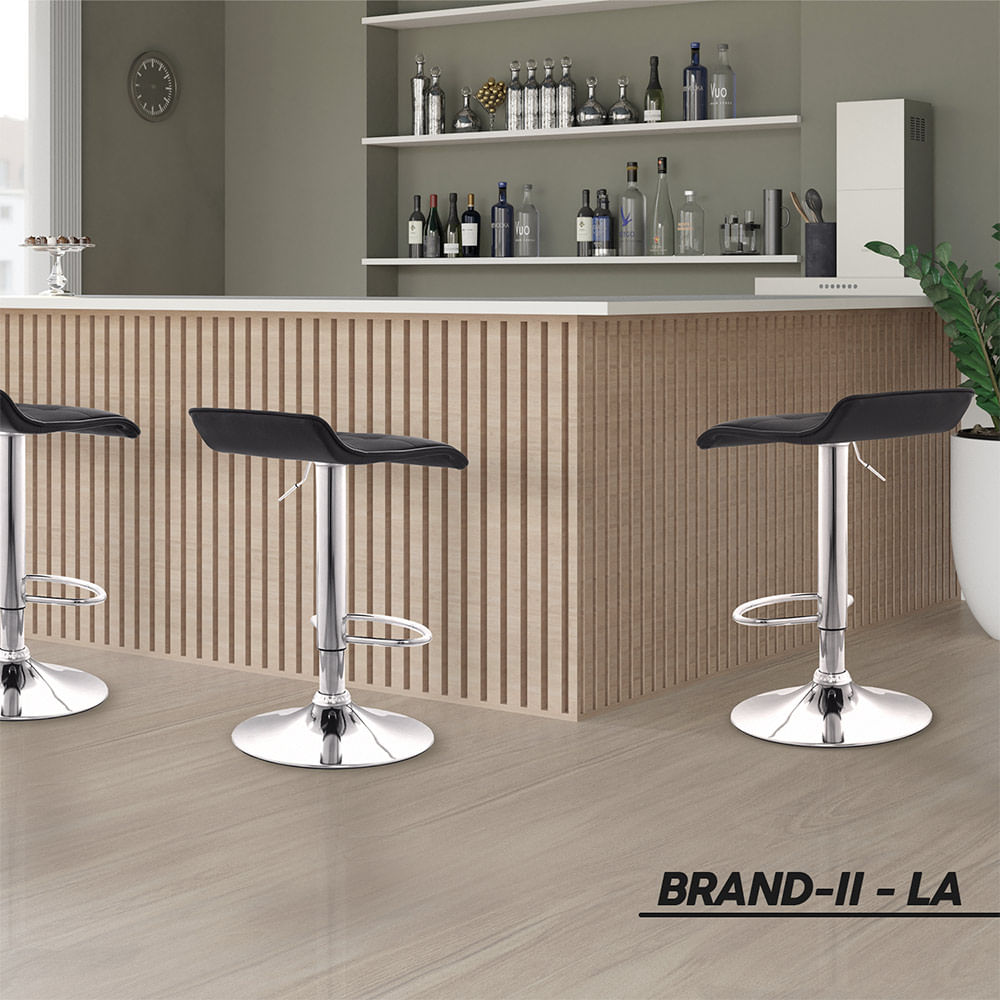 Banco de bar Brand Ii Pu Negro - Promart