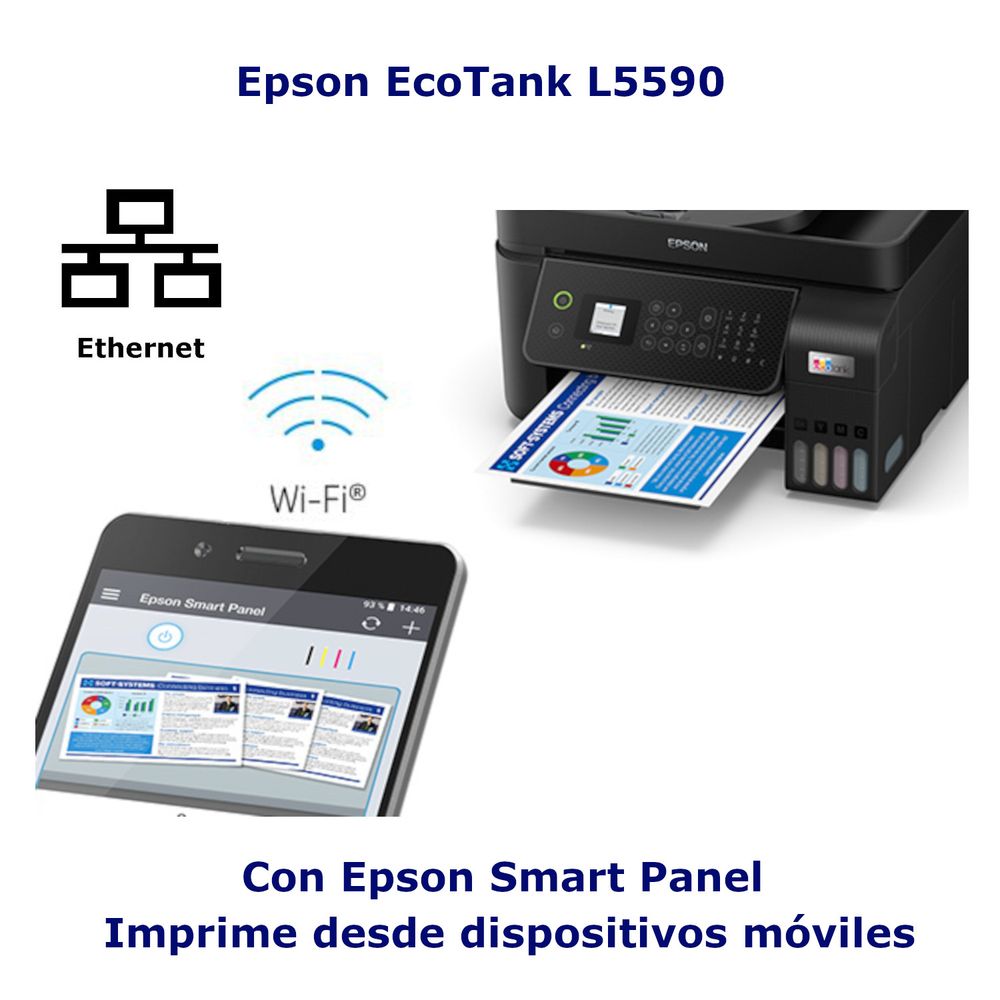 Impresora Epson L5590 Multifuncional WiFi ADF RJ-45 Fax | Promart.pe - Promart