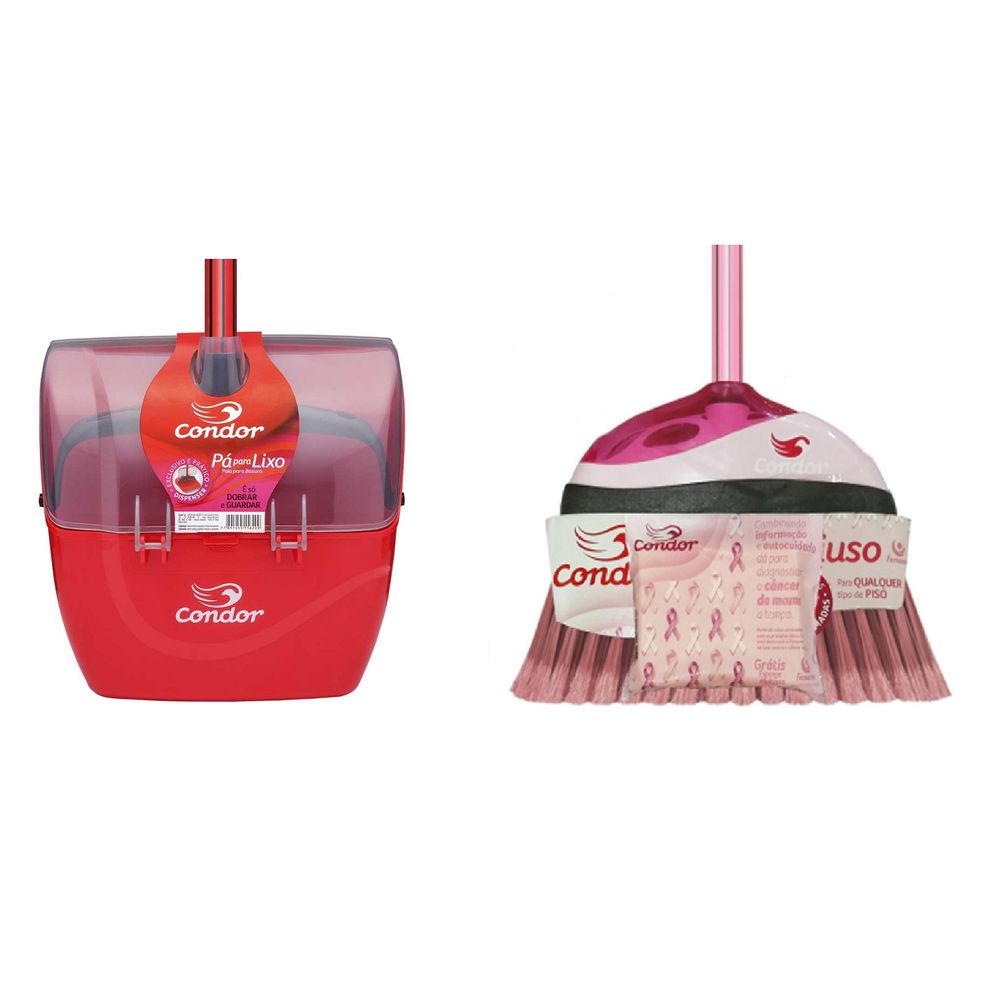 Escoba Rosa Recogedor con tapa Condor - Promart