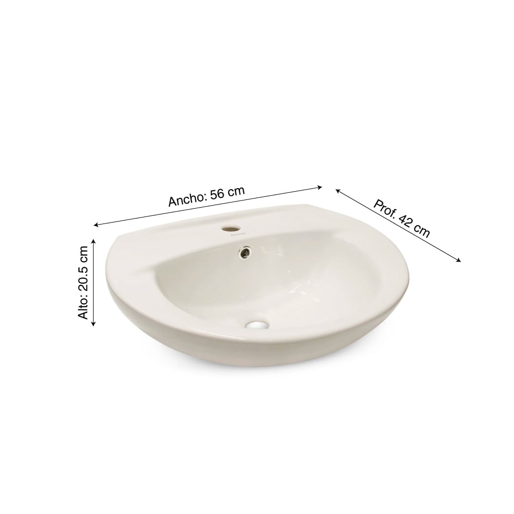 Lavatorio Orange Ártico Blanco - Promart