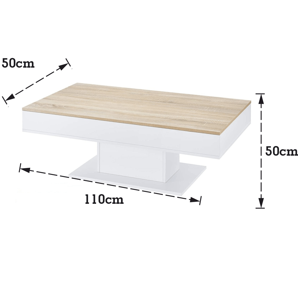 Mesa de Centro Samu Blanco DIBA Muebles - Promart