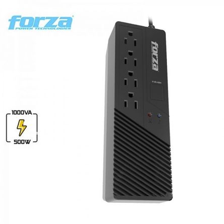 Estabilizador Forza 1000VA FVR-1012 500W 4 Tomas Negro - Promart