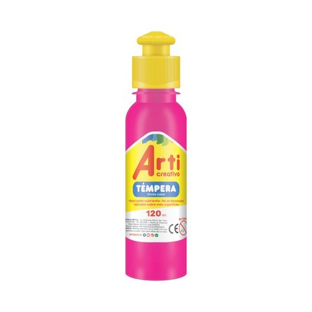 Témpera Rosa Neón 120 ml. Tte530 - Promart