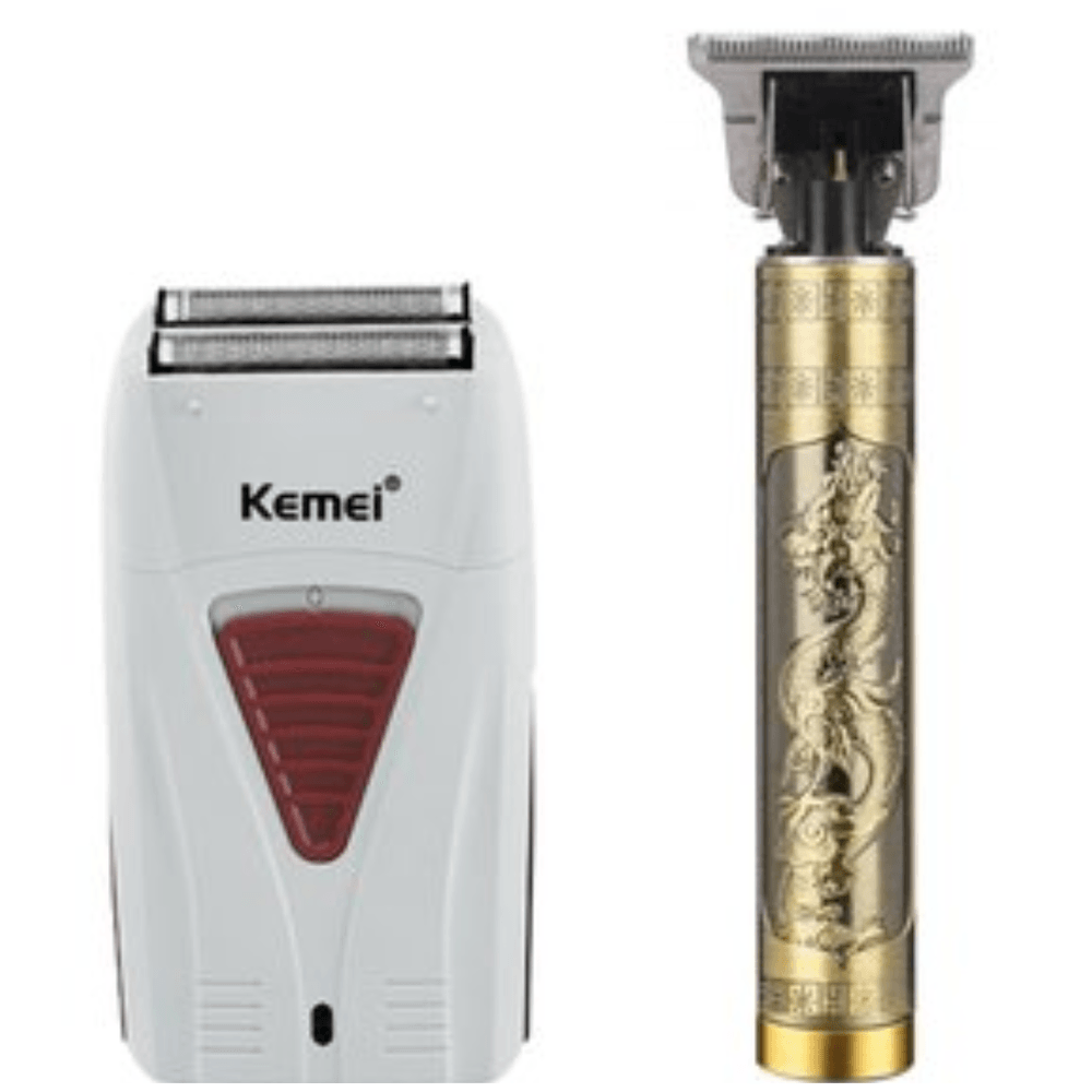 Combo Rasuradora Shaver Kemei 3382 + Patillera Trimmer Dragón - Promart