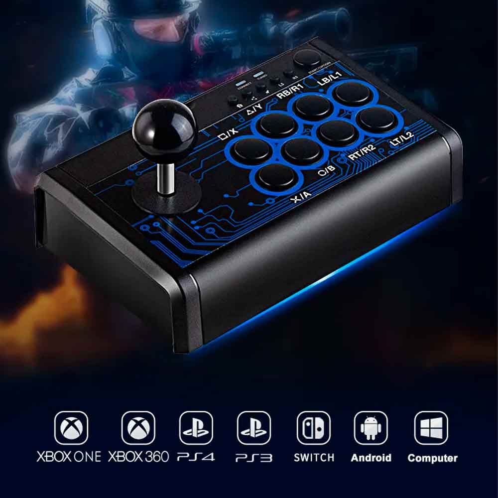 Arcade Joystick 7 en 1 para PS4 Switch Xbox One 360 PC Android PS3 ...