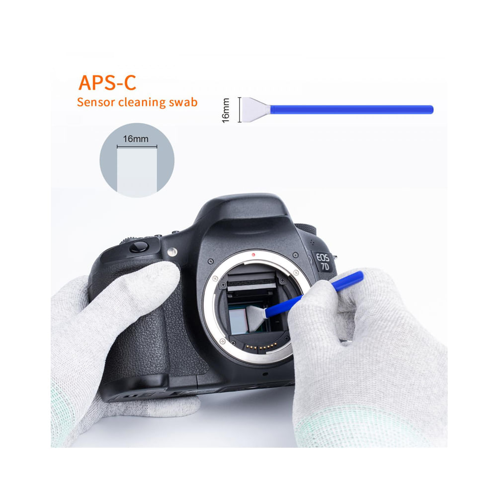 Hisopo de limpieza de sensor K&F Concept APSC 16mm - Promart