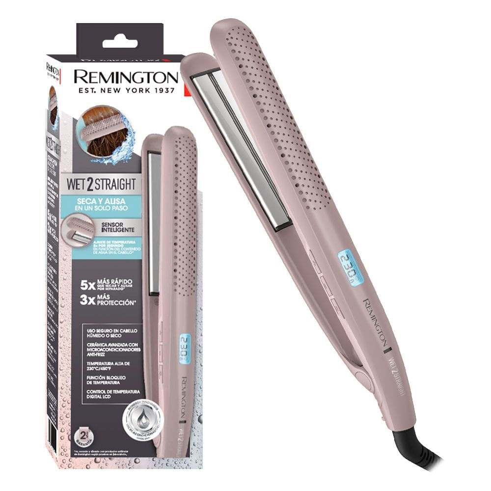 Plancha Alisadora Remington Wet2 Straight S27A - Promart