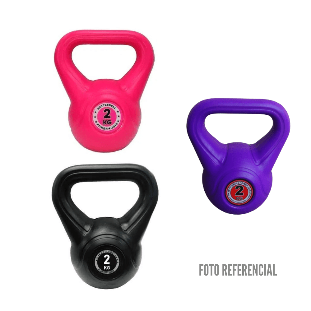 Pesa Rusa Kettebells de PVC 2kg - Negro - Promart