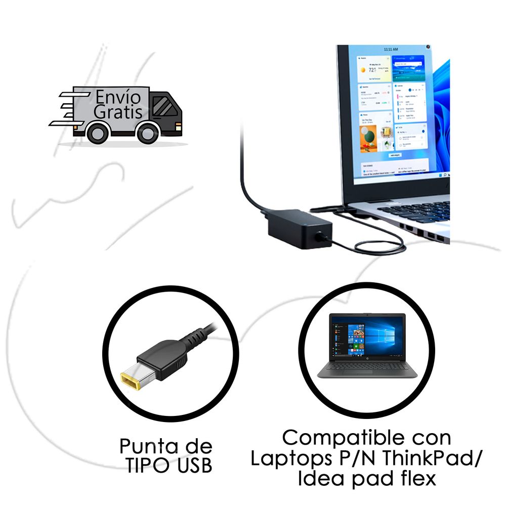 CARGADOR LENOVO PUNTA USB 20V - 225A - 45W | Promart.pe - Promart