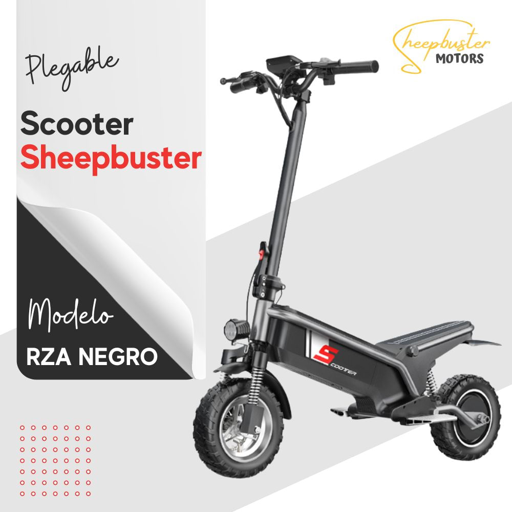 Scooter Eléctrico RZA Plegable Negro - Promart