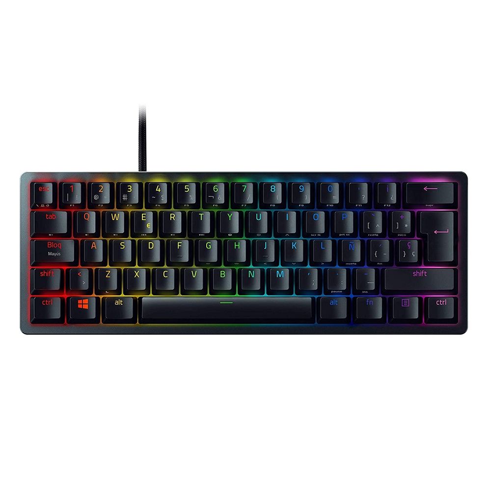 Teclado Razer Huntsman Mini RGB 60% Switch Purple Spa - Black - Promart