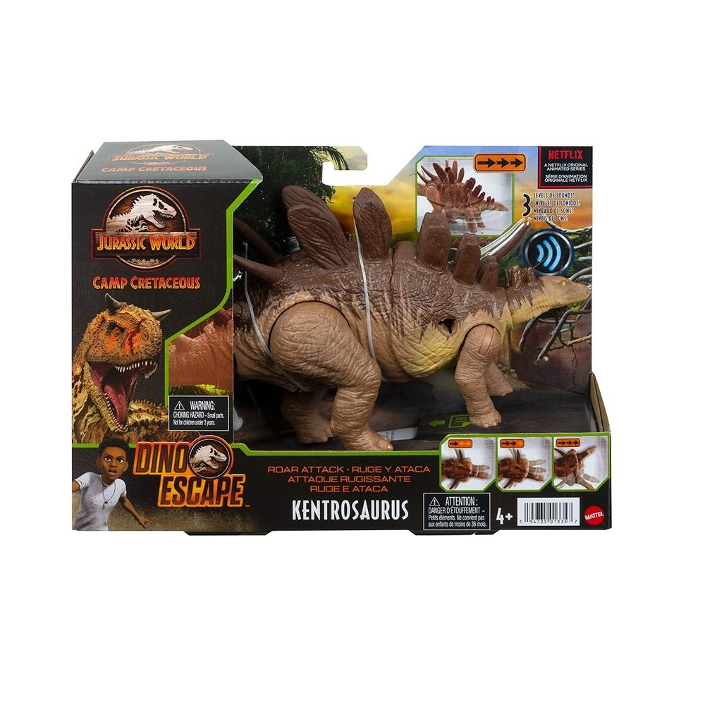 Jurassic World Mattel Attack Kentrosaurus Movimiento Sonido - Promart