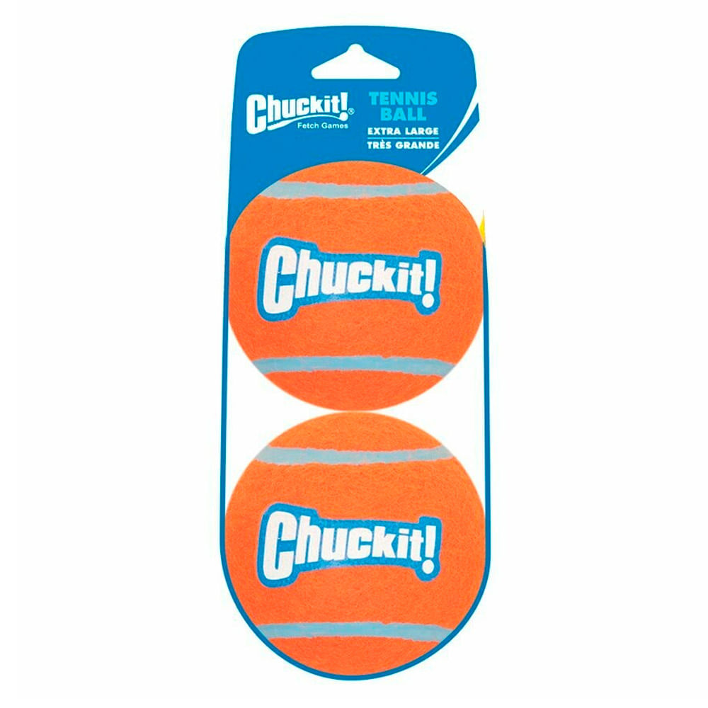 Juguete Pack de 2 Pelotas Chuckit de Tennis Tamaño Extra Grande - Promart