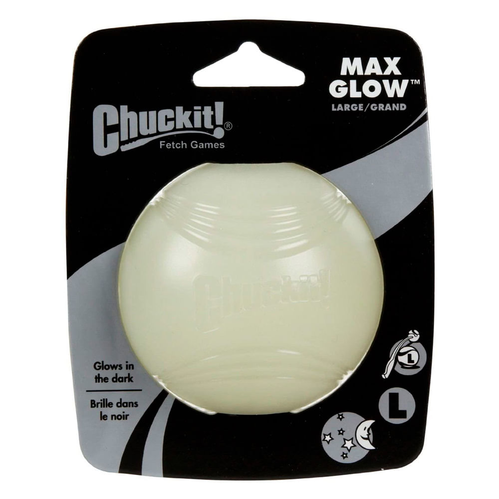 Juguete Pack de 1 Pelota Chuckit con Resplandor Máximo Tamaño Grande ...