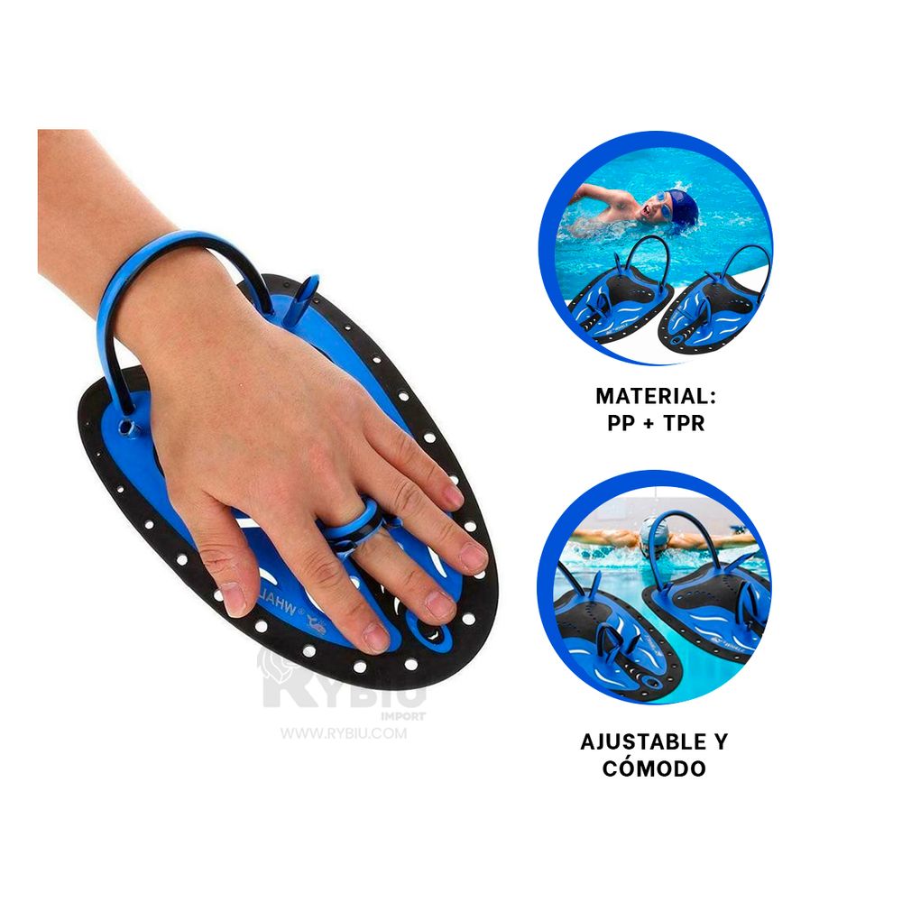 Paletas Manoplas de Natacion 22.2 cm x 15.2 cm - Promart