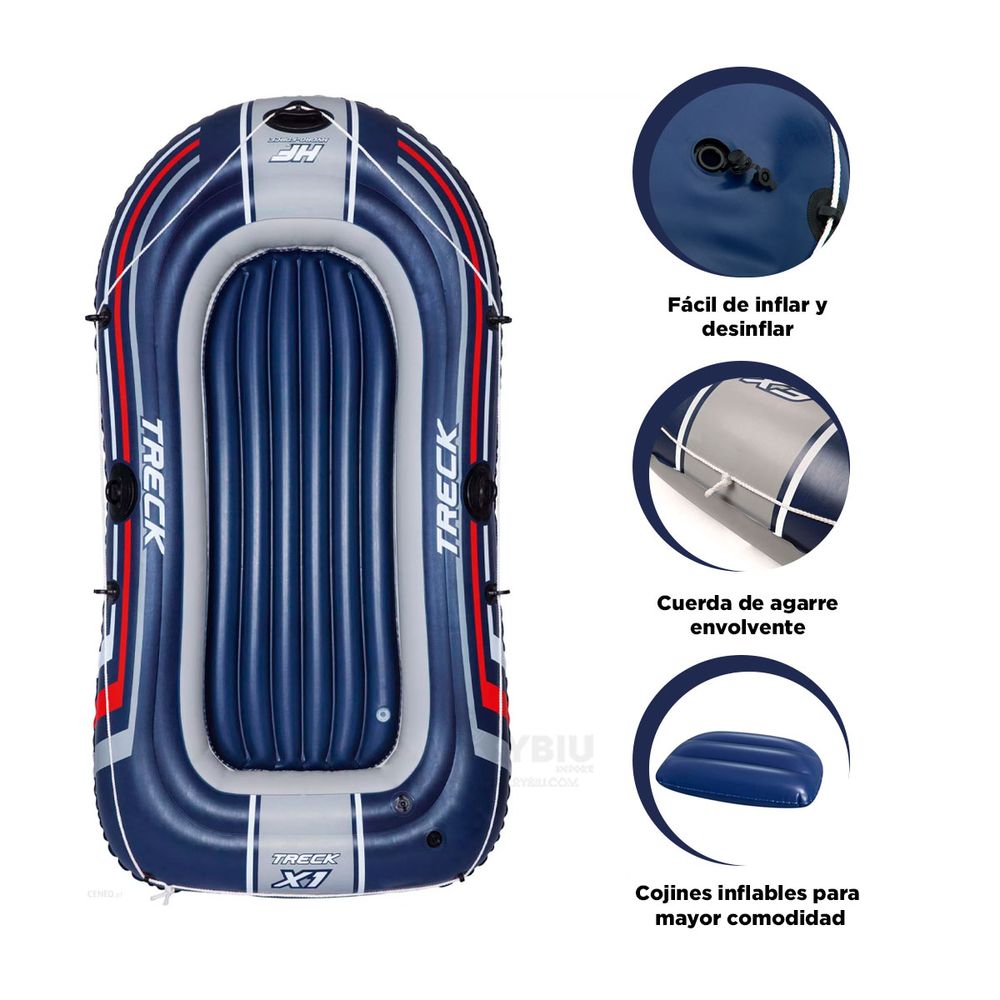 Bote Inflable para Adultos y Niños 5 Piezas - Promart