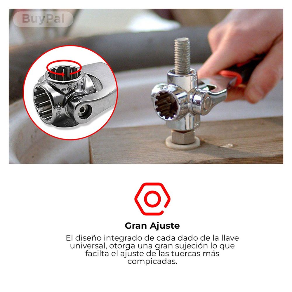 Llave Universal Wrench 48 En 1 Acero Herramienta Tuercas Llave ...