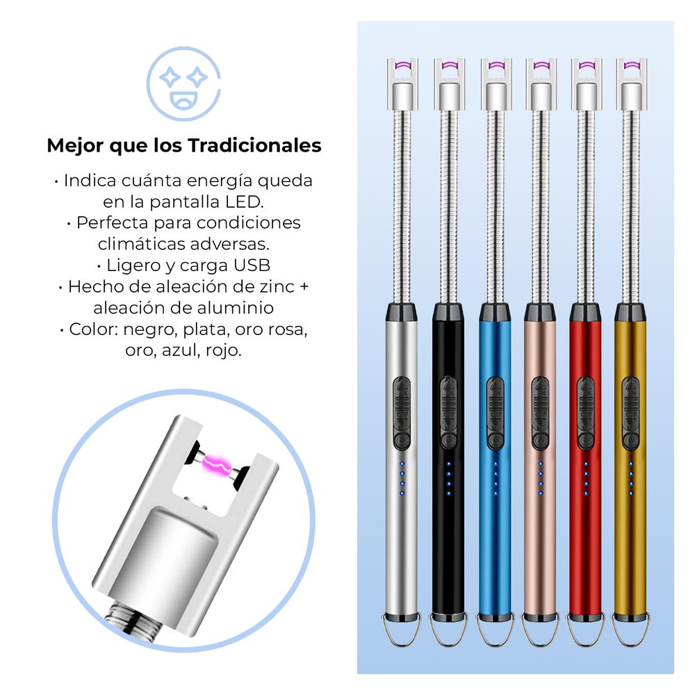 Encendedor Electrico Recargable 360 Flexible Moderno Encendedor ...
