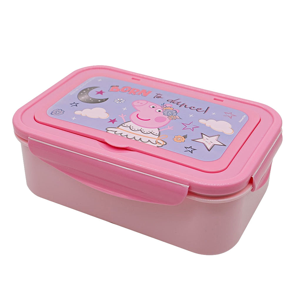 Taper Peppa Pig 1400 ml con divisiones y cubiertos - Promart