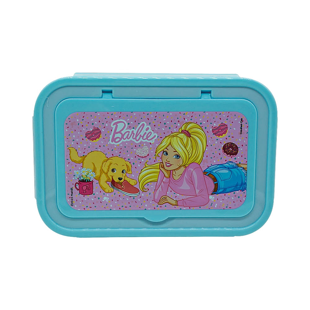 Taper Barbie 1400 ml con divisiones y cubiertos - Promart