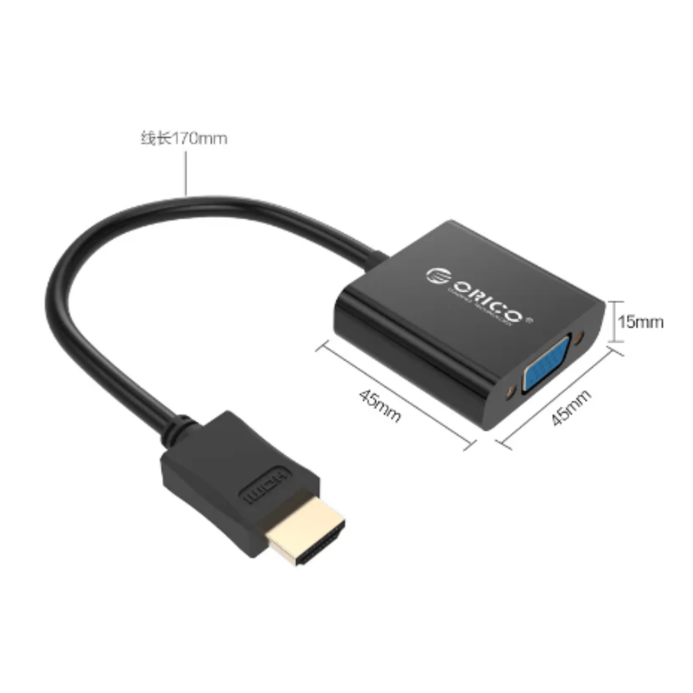 Adaptador Orico DHTV-C20 Hdmi a Vga 1080p Compatible Pc o Tv - Promart