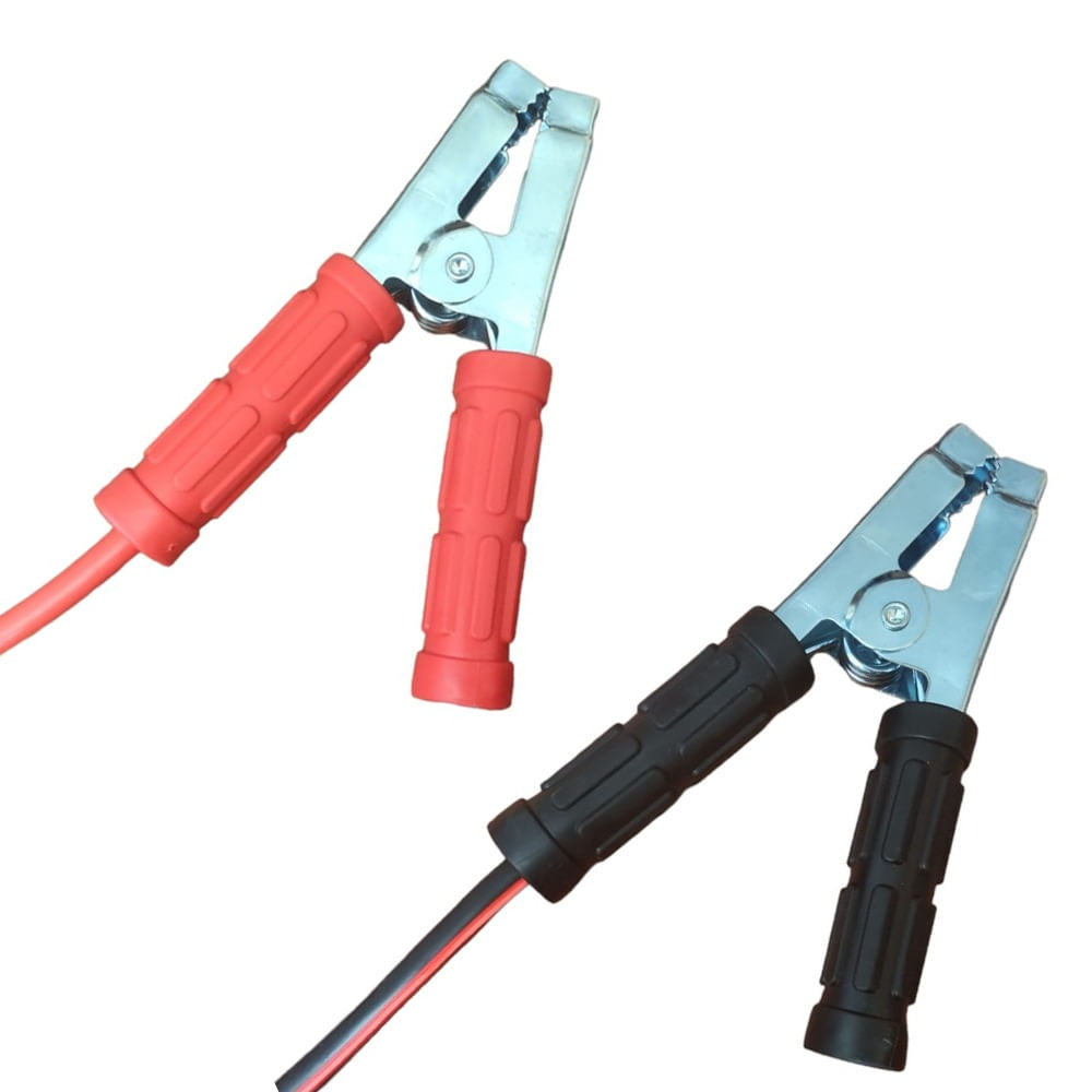 Cable para Batería de Auto 600Amp Pinzas Cocodrilo Cobre 2.5 Metros ...