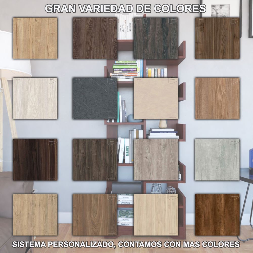 Librero Madrid Color Cedro Muebles&Estilos Muebles para el Hogar - Promart
