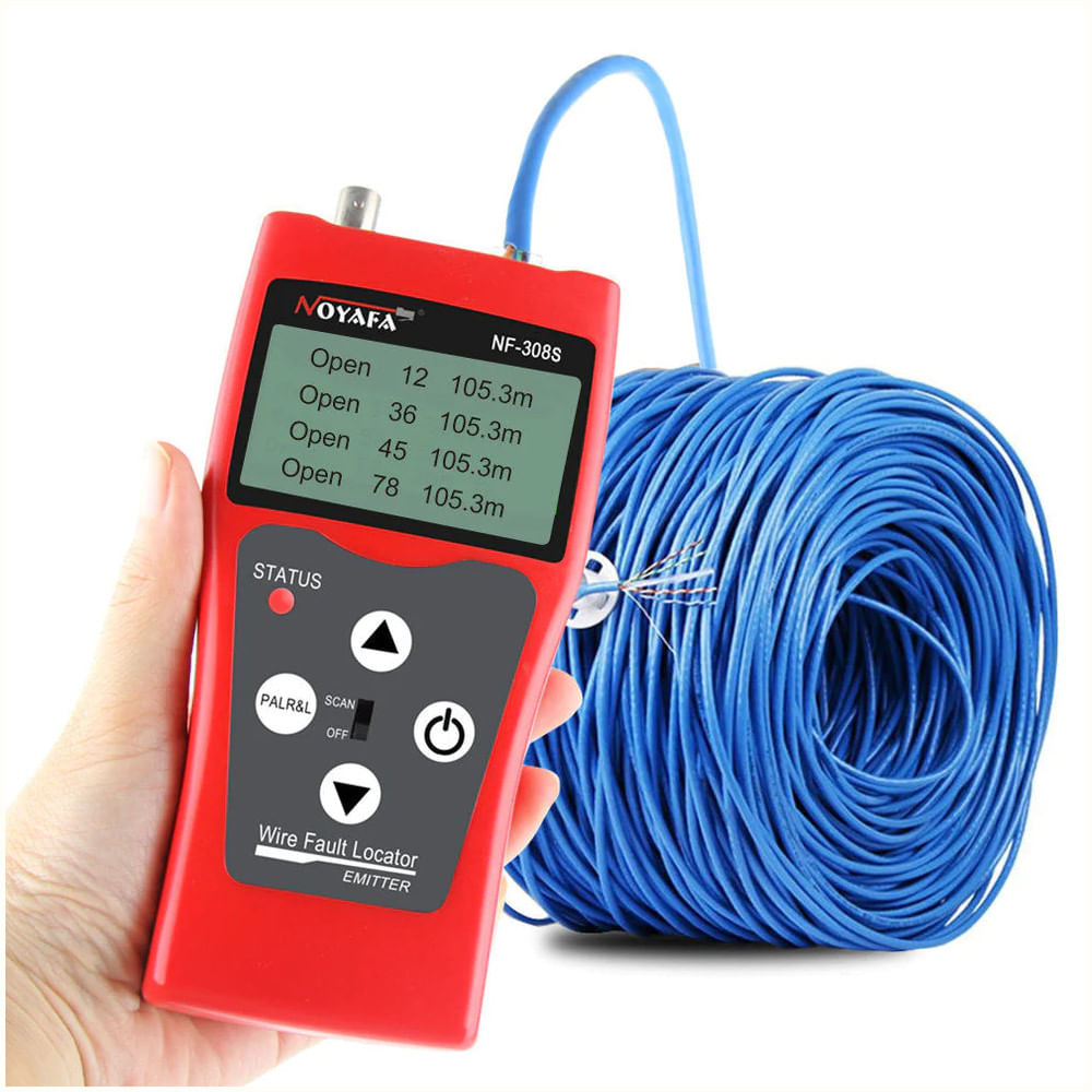 Noyafa NF-308S Testeador Cable De Red, Medidor de longitud de cable con ...