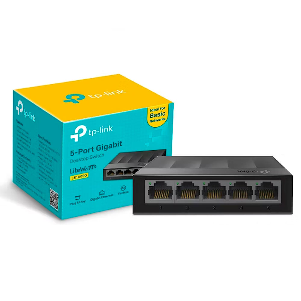 Switch Tp-Link 5 Puertos Ls1005g Gigabit 1000mbps Original - Promart