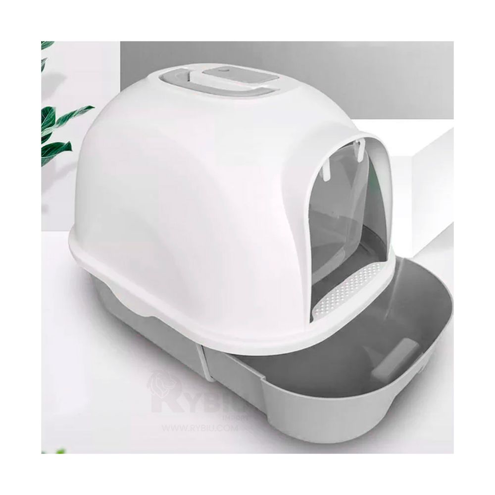 Arenero Cerrado para Gato Color Plomo - Promart