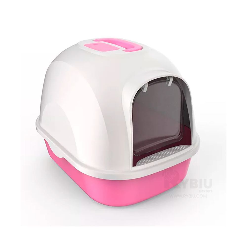 Sanitario de Gato de Arena Color Rosado - Promart