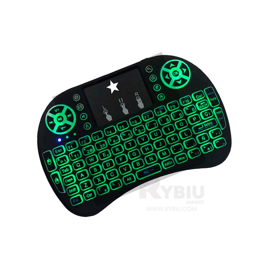 Mini Teclado Inalambrico con Iluminado de Colores - Promart