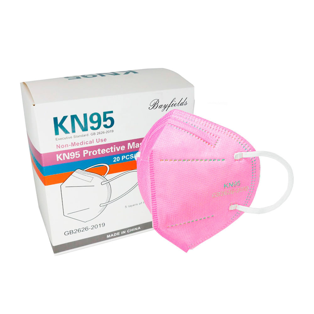 Mascarilla Rosado KN95 Certificadas x20 unidades + Regalo - Promart