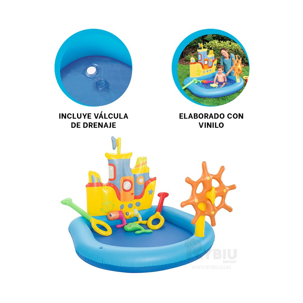 Pileta Inflable Infantil Barco Timon - Promart