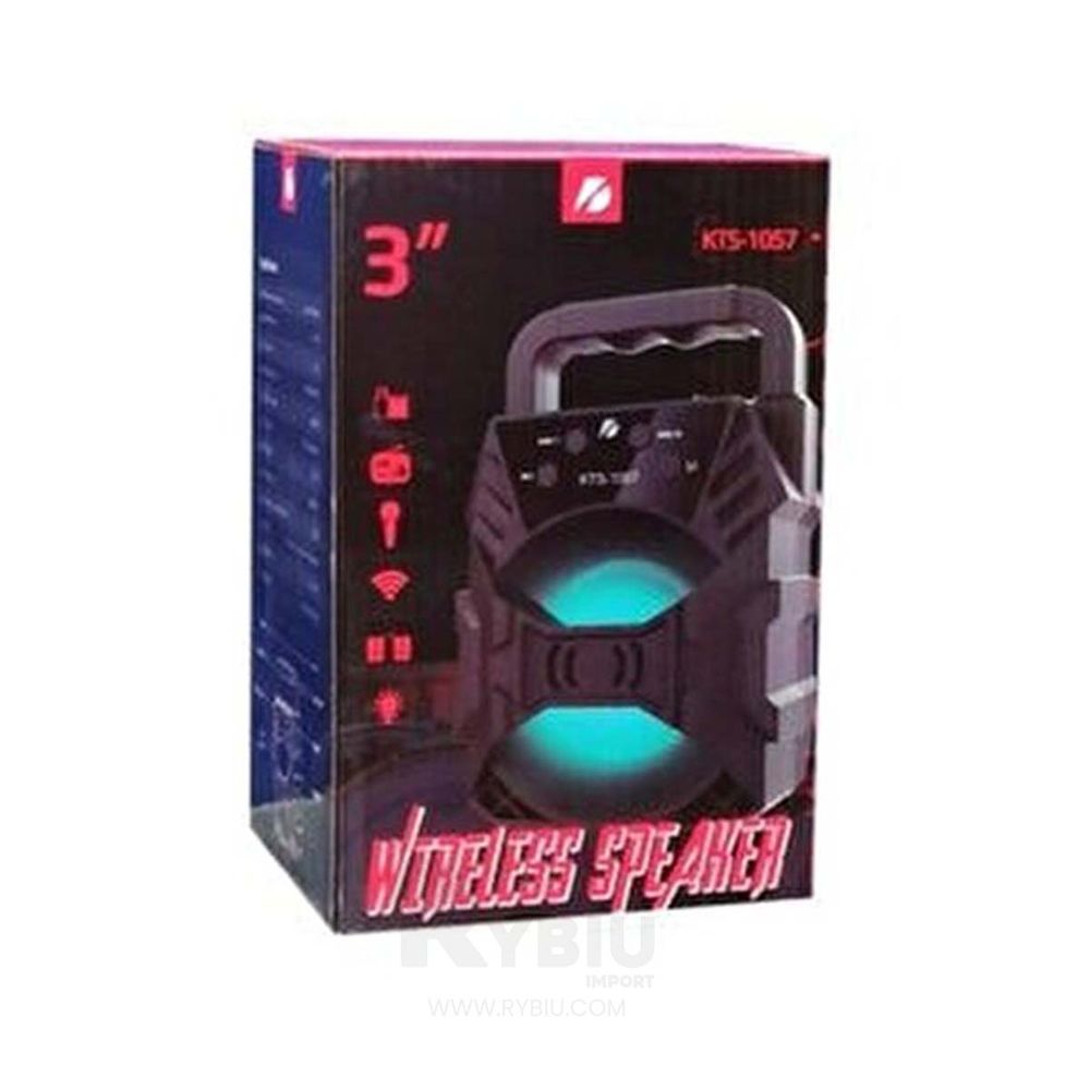 Altavoz Bluetooth Inalambrico KTS 1057 Negro - Promart