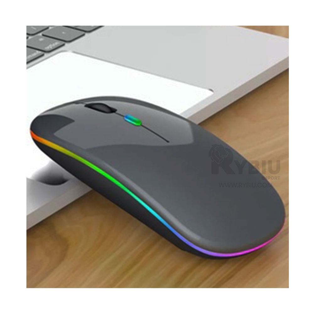 Weibo Mouse Delgado con Luces RGB Negro - Promart
