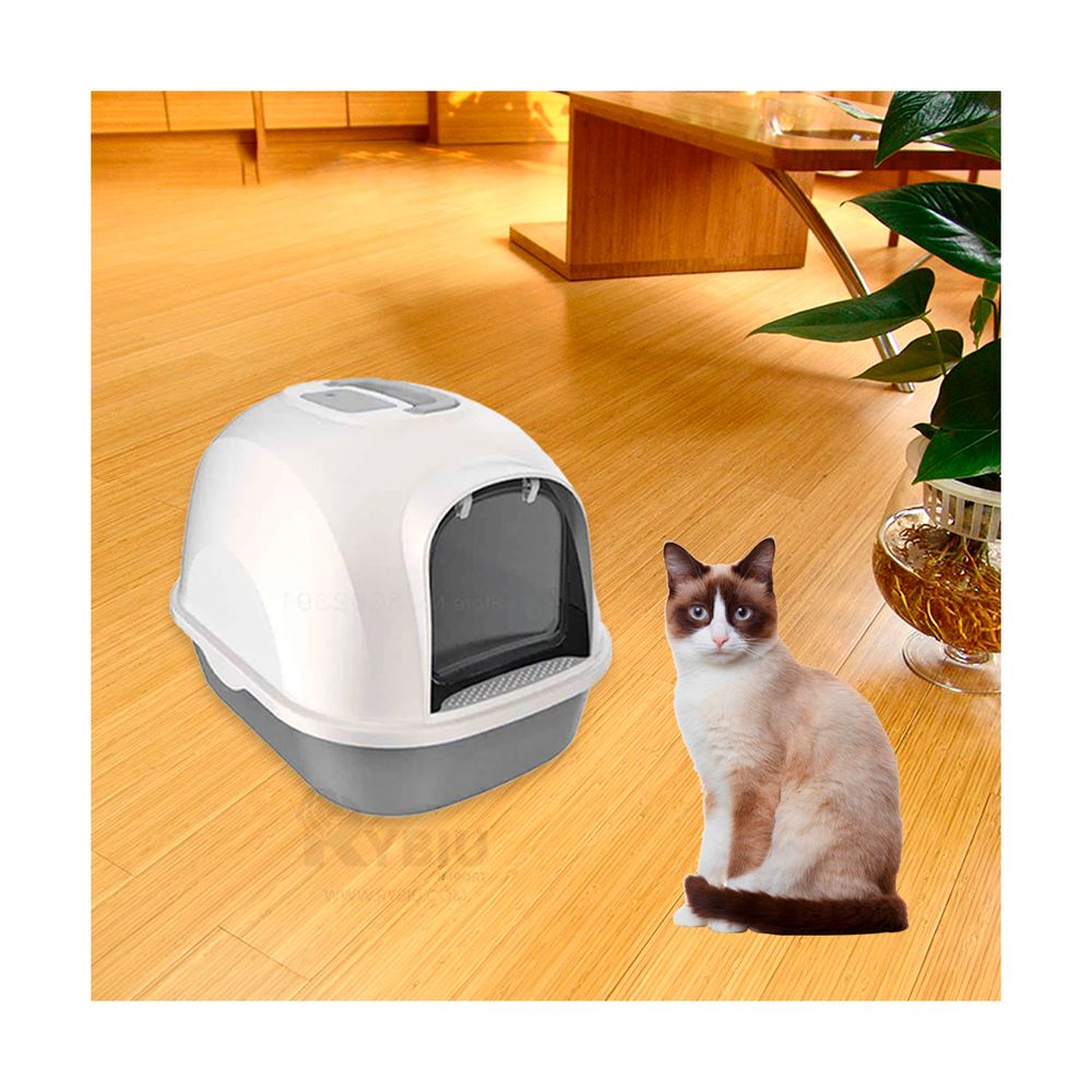 Baño Arenero para Gato Color Plomo - Promart